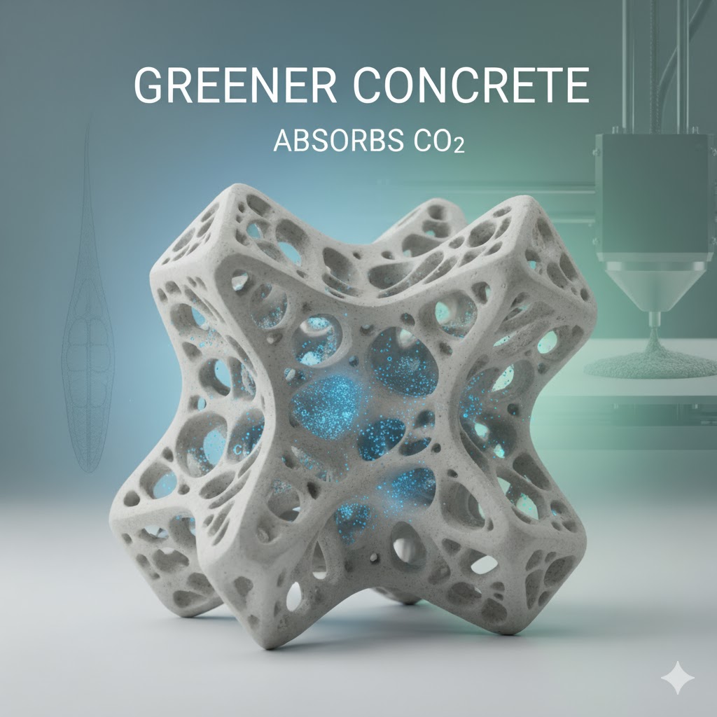 Building the Future: Greener Concrete that Breathes In Carbon Dioxide